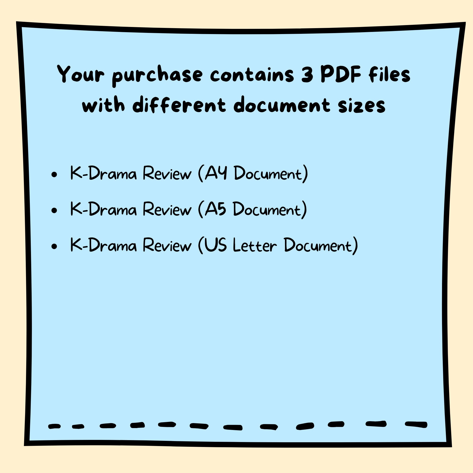 Digital K-drama Review Journal Inserts Printable Kdrama Planner Insert ...