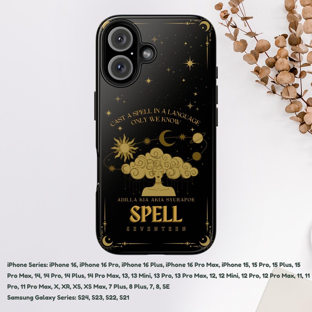 Seventeen SPELL Kpop Phone Case, SVT K-pop Tarot Card Tough Phonecase ...