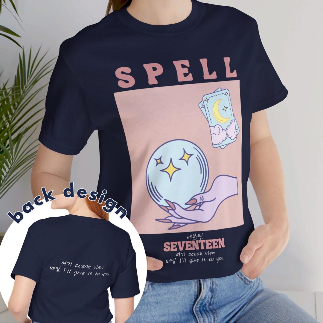 Seventeen Spell Kpop Shirt, SVT K-pop Unisex Tshirt, K Pop Fan Carat T ...