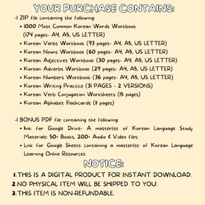 ULTIMATE BUNDLE Korean Language Learning Materials | Workbook Study ...
