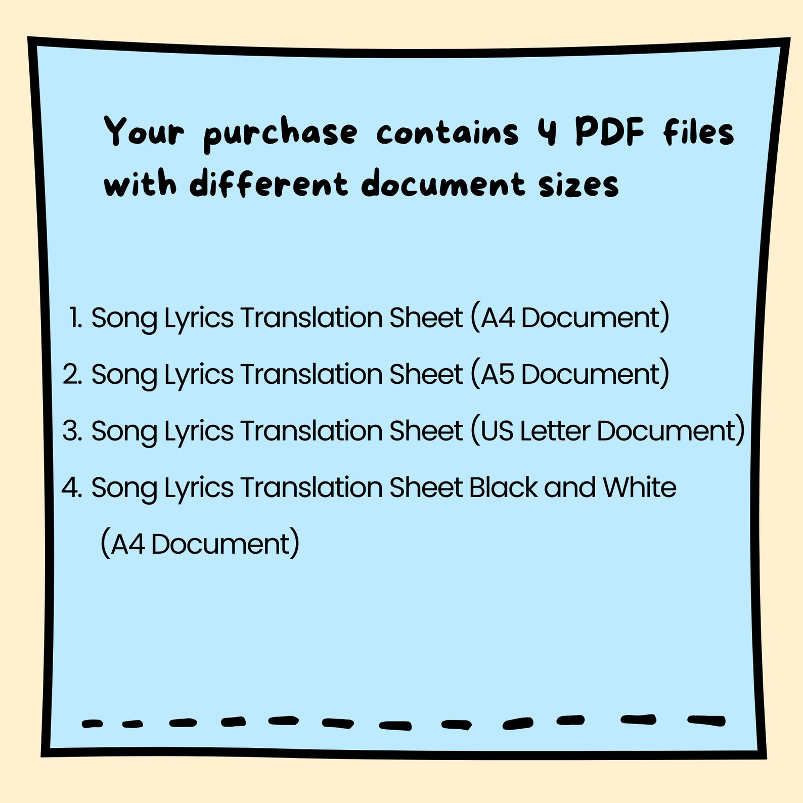 Song Lyrics Translation Worksheet Study Pack (Download Now) - Etsy