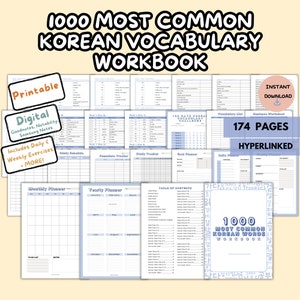 ULTIMATE BUNDLE Korean Language Learning Materials | Workbook Study ...