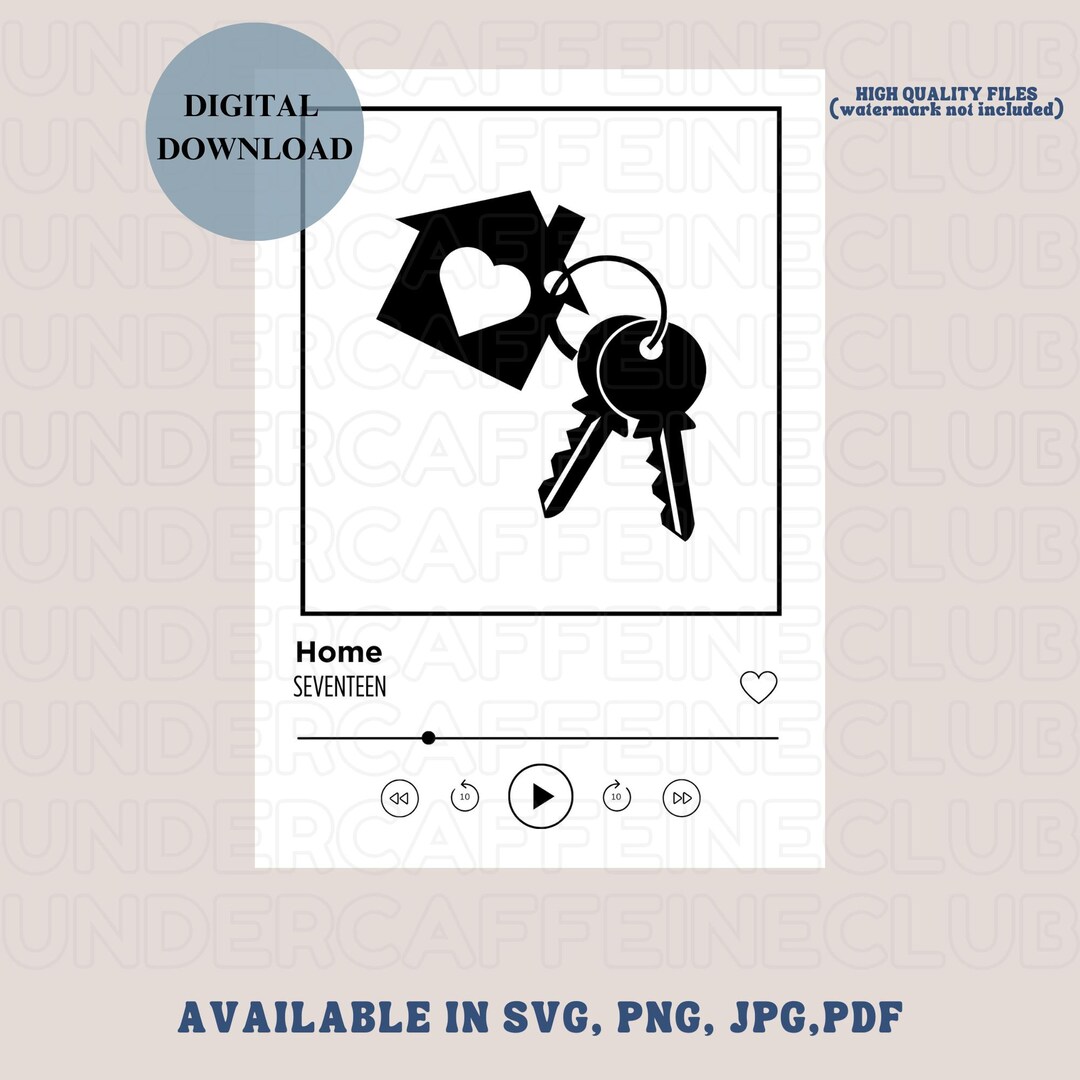 Seventeen Home Svg, Jpg, Png, Pdf Kpop Digital Download, Cricut ...