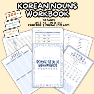 ULTIMATE BUNDLE Korean Language Learning Materials | Workbook Study ...