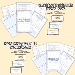 ULTIMATE BUNDLE Korean Language Learning Materials | Workbook Study ...