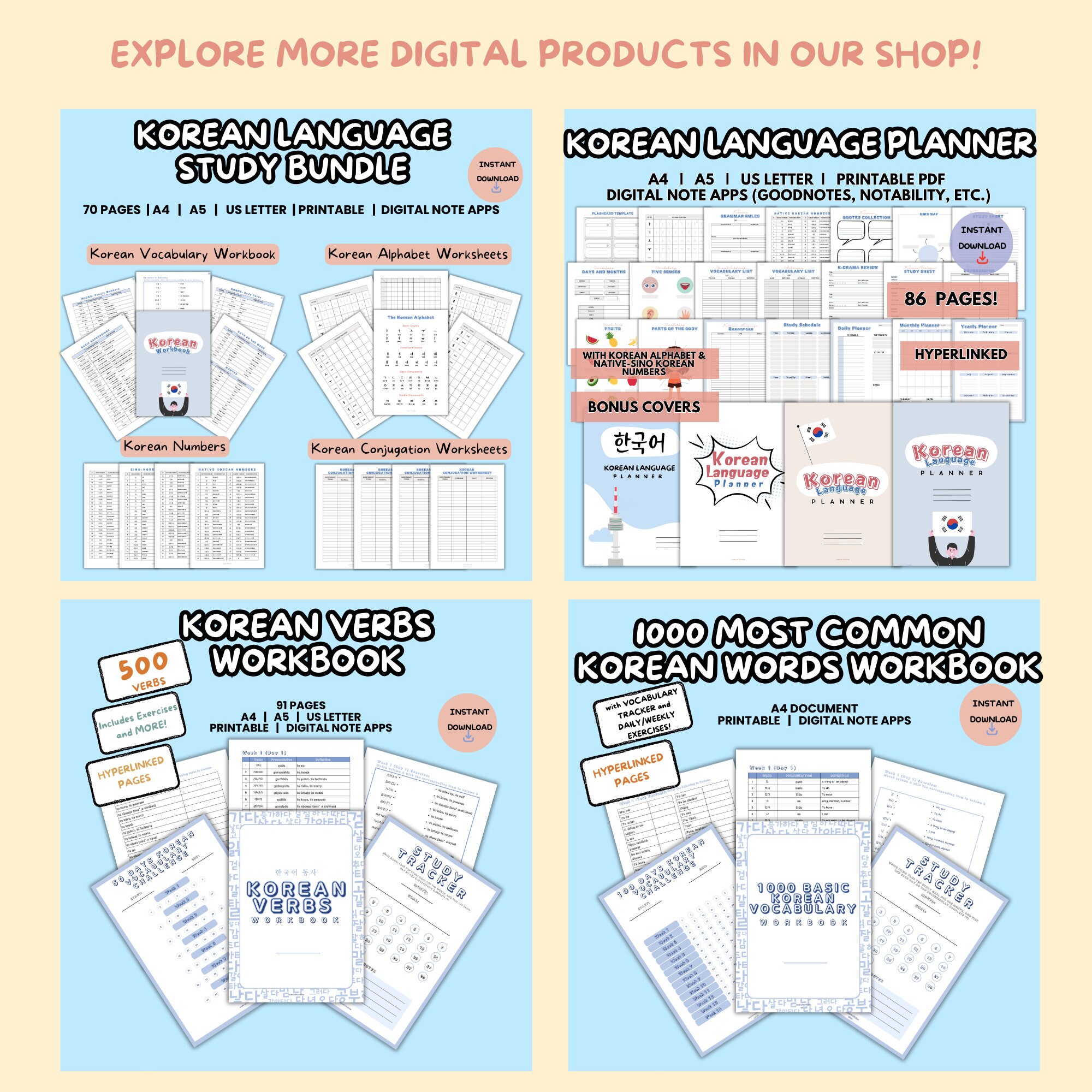 Digital Kdrama Journal | Printable K-drama Planner | Goodnotes ...
