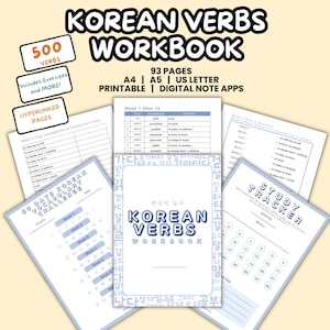 ULTIMATE BUNDLE Korean Language Learning Materials | Workbook Study ...