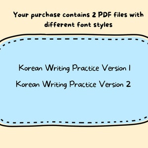 Korean Writing Practice Workbook Study Pack Hangul Alphabet - Etsy