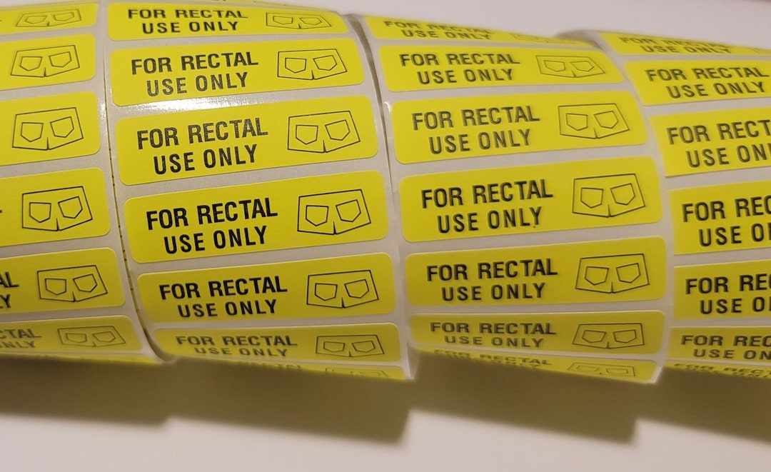 Funny "for Rectal Use Only" Stickers. Make Everyone Smile With These ...