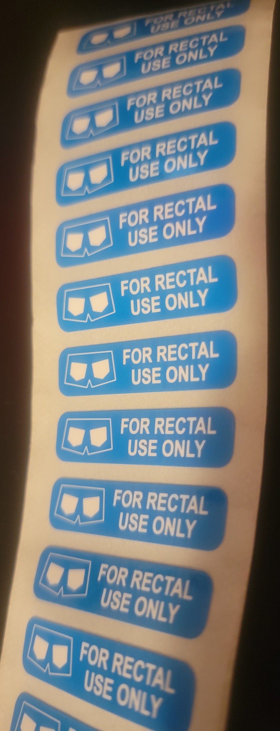 For Rectal Use Only Stickers Fast Shipping From USA Blue - Etsy