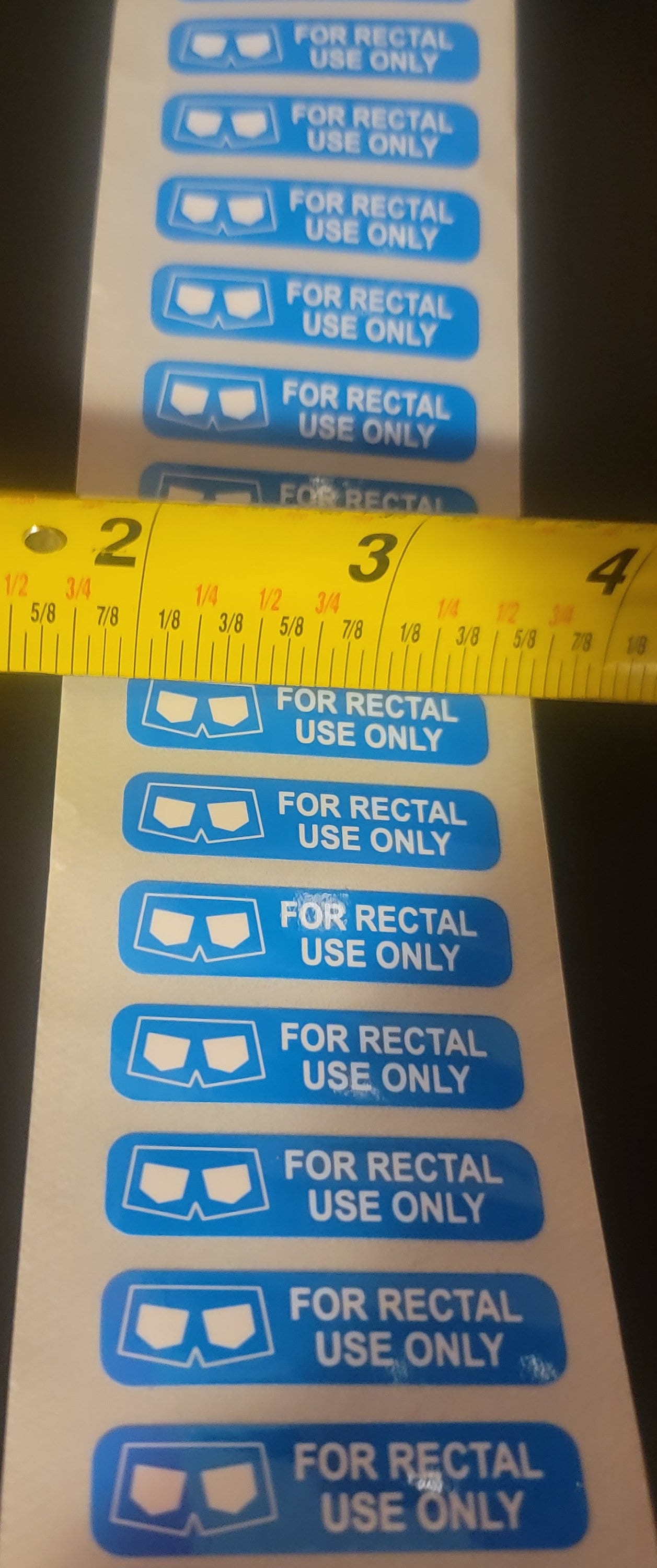 For Rectal Use Only Stickers Fast Shipping From USA Blue - Etsy