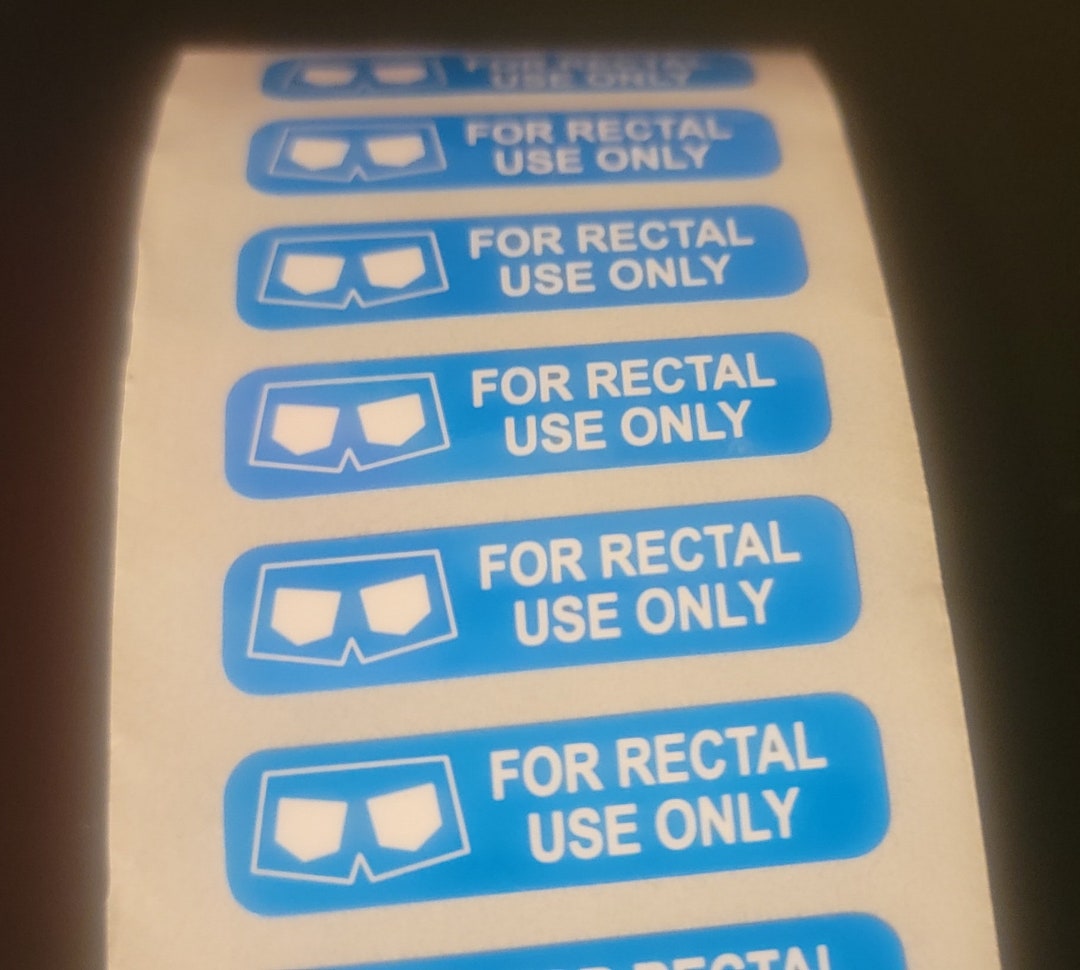 50 for Rectal Use Only Stickers Fast Shipping - Etsy