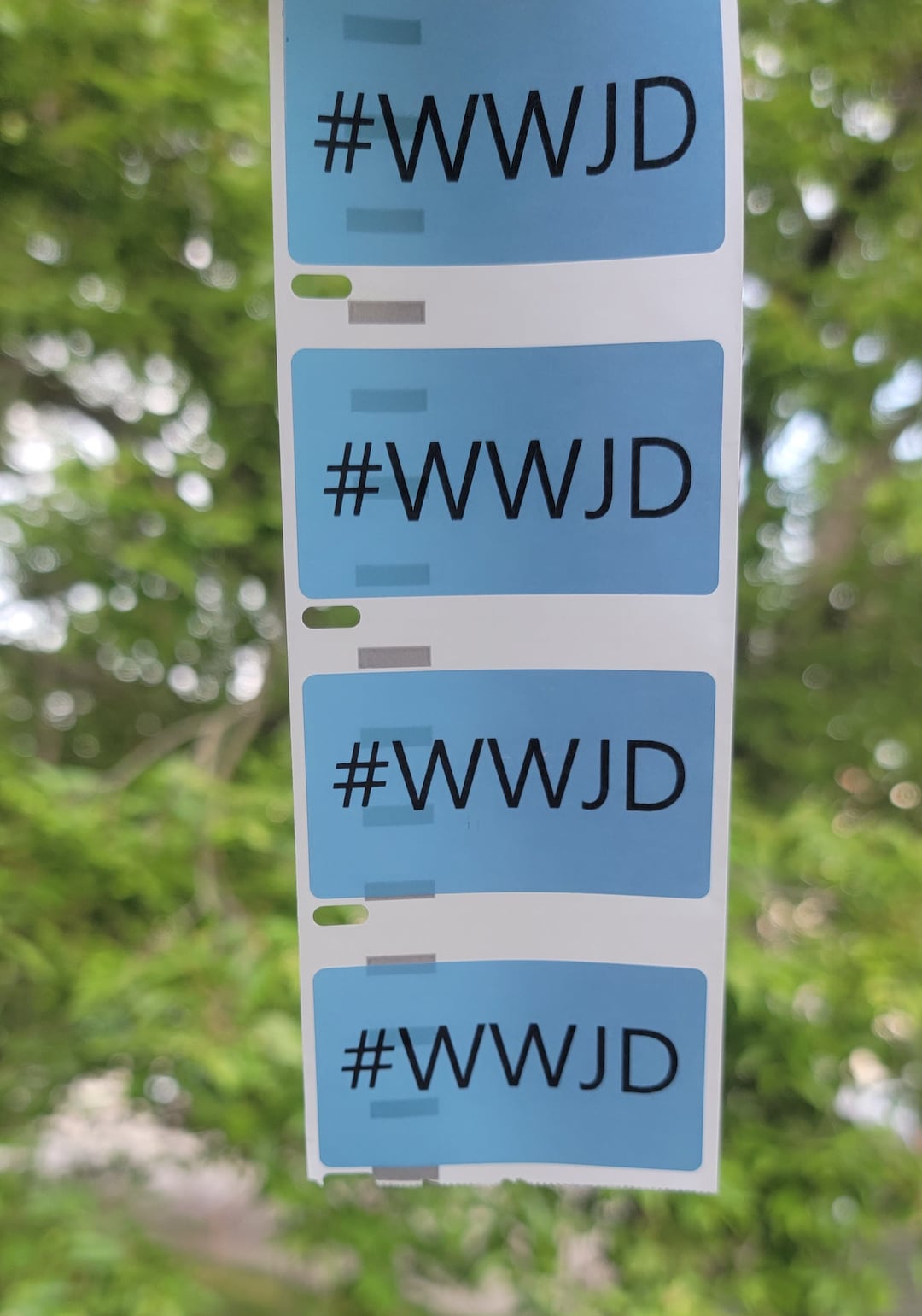 WWJD Stickers - 1.25 X 2.25 Inches - Choice of Colors - What Would ...