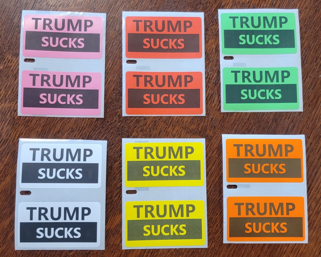Trump Sucks Stickers: Political Decals, Pro Joe Biden (1.25 X 2.25 ...
