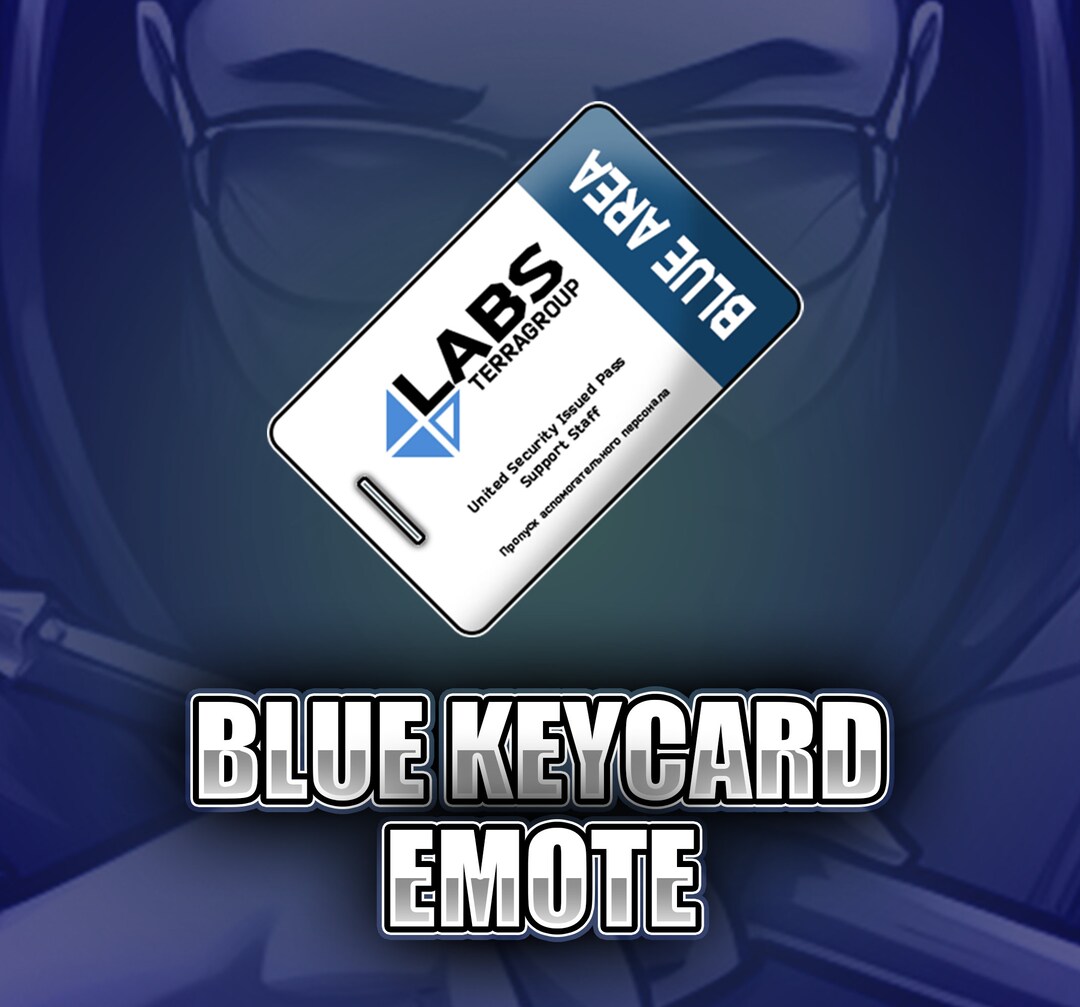 Tarkov Labs Blue Card Emote Tarkov Emote Stream Emote - Etsy