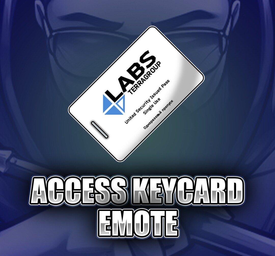 Tarkov Labs Access Card Emote - Tarkov Emote - Stream Emote - Etsy