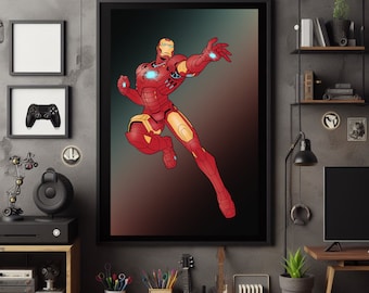 Iron Man Wall Art, Avengers Poster Prints, Digital Downloads, Home ...