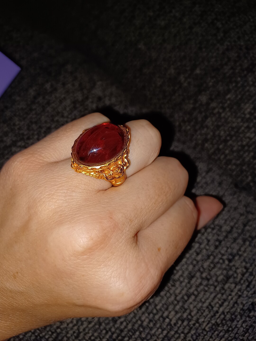 Elizabeth Taylor Avon Gilded Age Angel Ring - Etsy