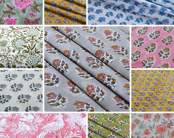 Cotton Print Club I Fat Quarter Bundle I 7 Print Fat Quarters I Hand ...