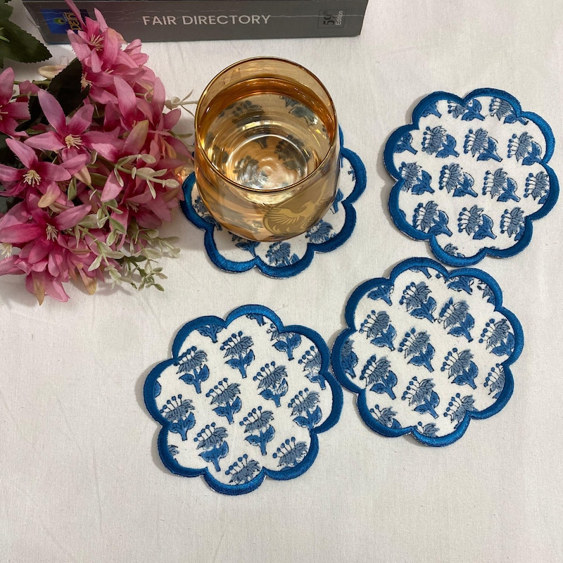 Floral Block Print Mug - Etsy