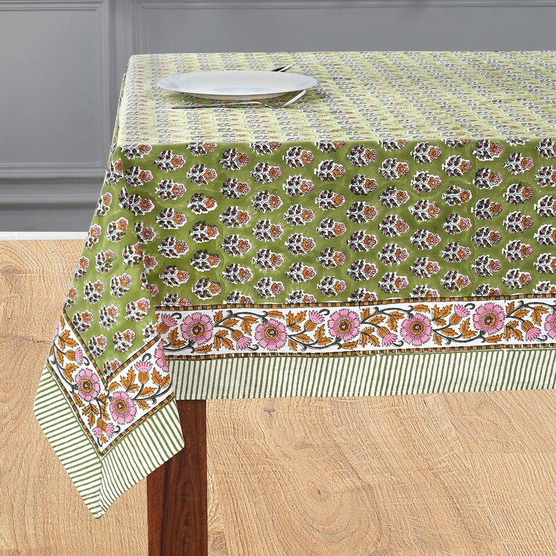 Block Print Tablecloth - Etsy