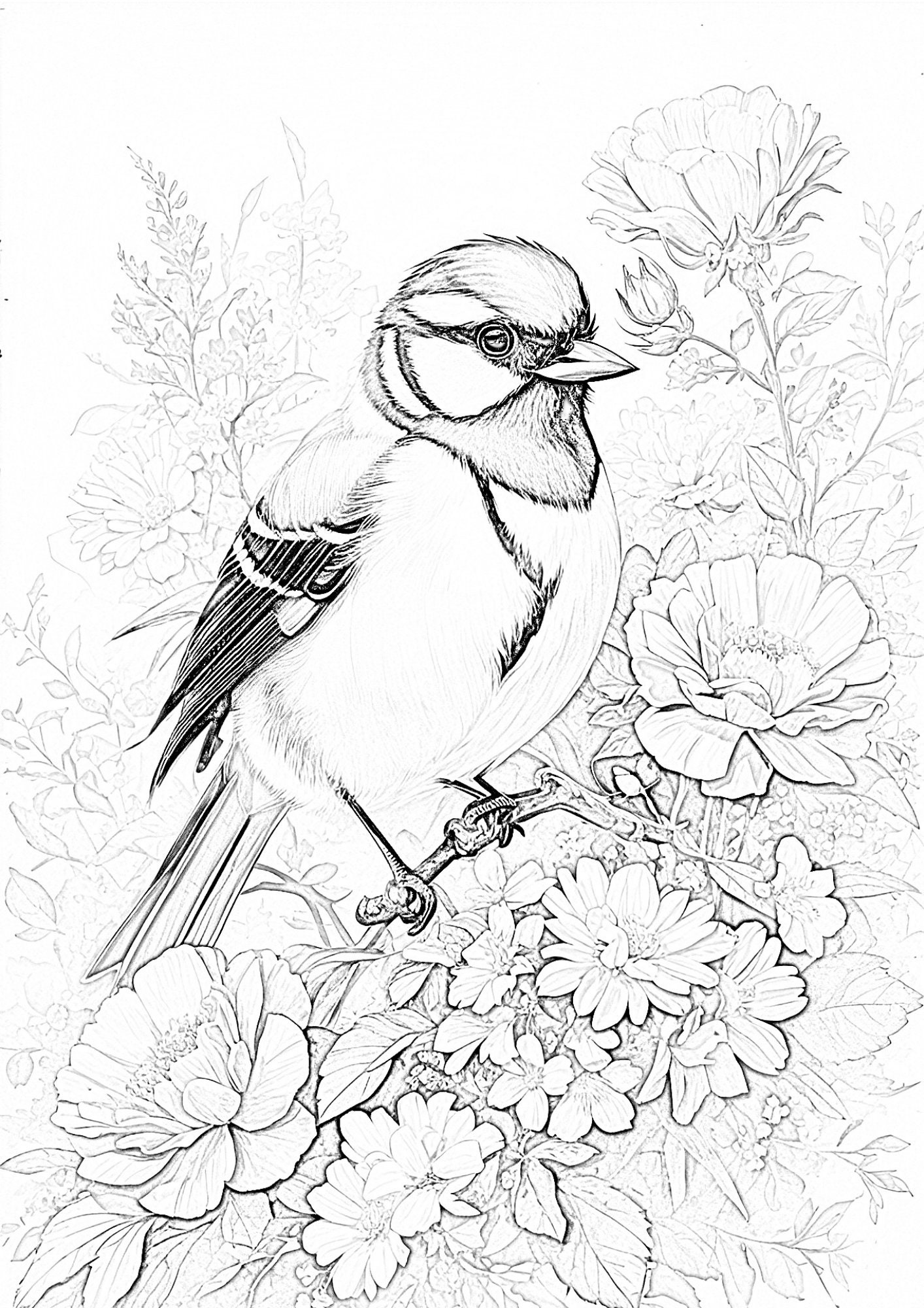 13 Creative Bird Instant Downloadable Digital Colouring Page - Etsy