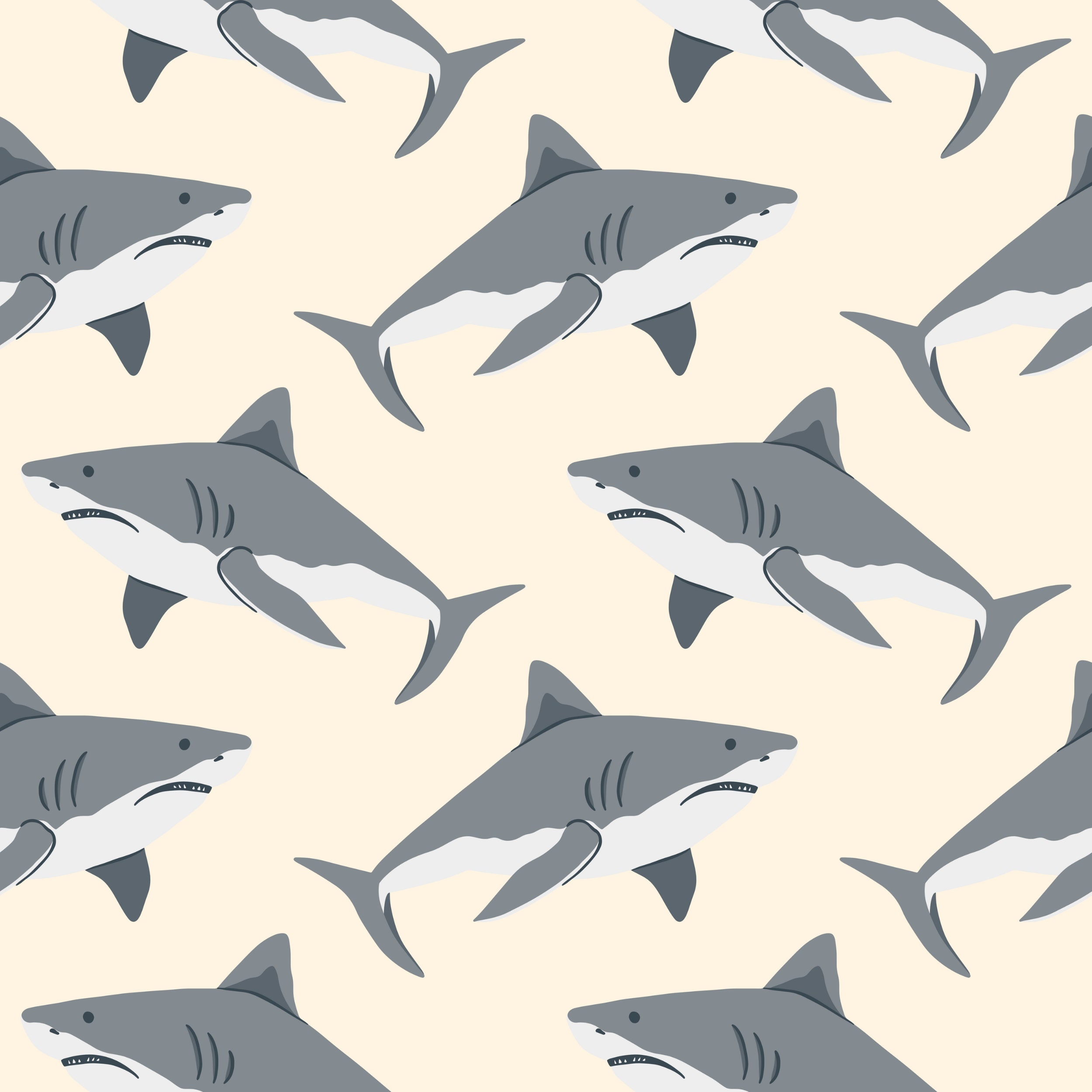 Shark Seamless File - Etsy