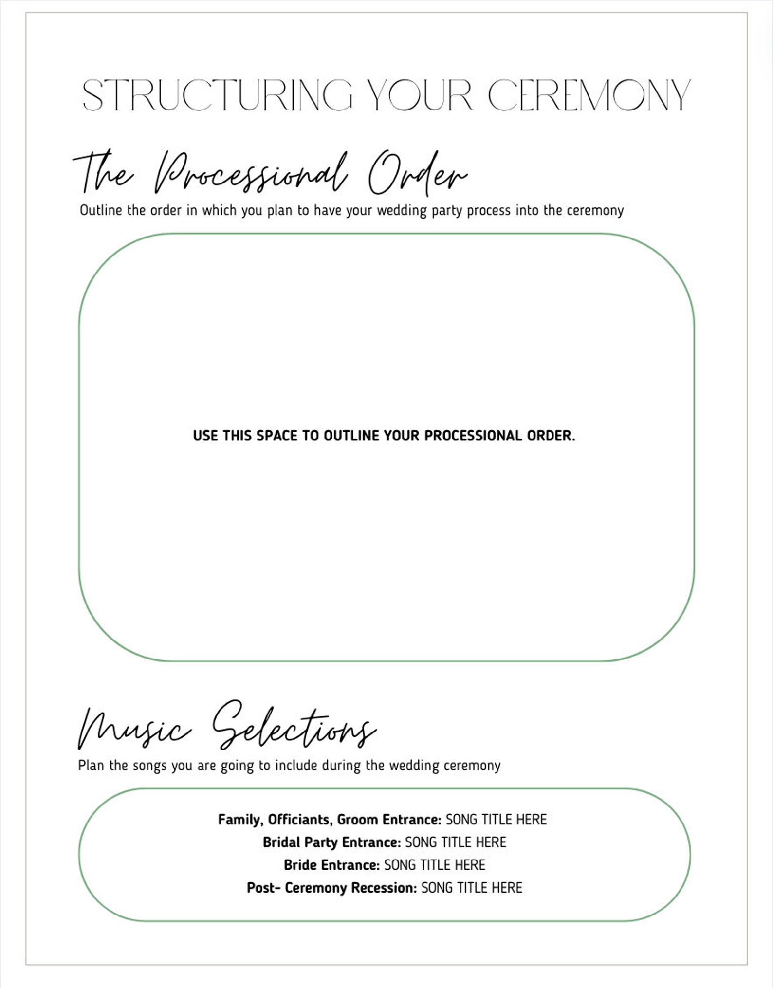 Wedding Ceremony Planning Guide - Etsy