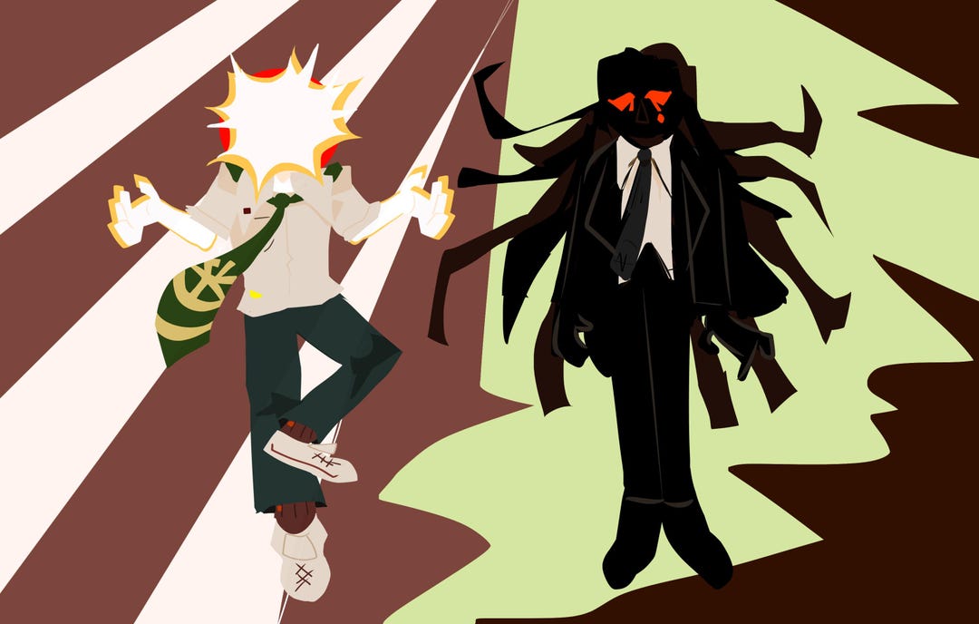 Awakened Hajime Hinata and Izuru Kamukura Stickers - Etsy