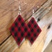 Beaded Buffalo Check Earrings - Etsy