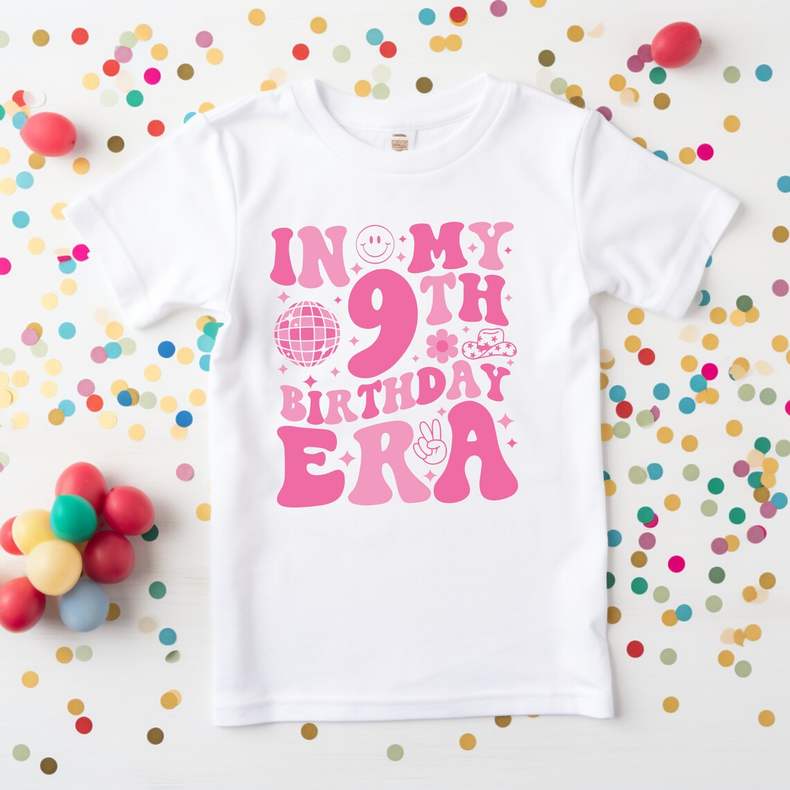 In My 9th Birthday Era SVG Happy Birthday Groovy Retro Svg Birthday ...