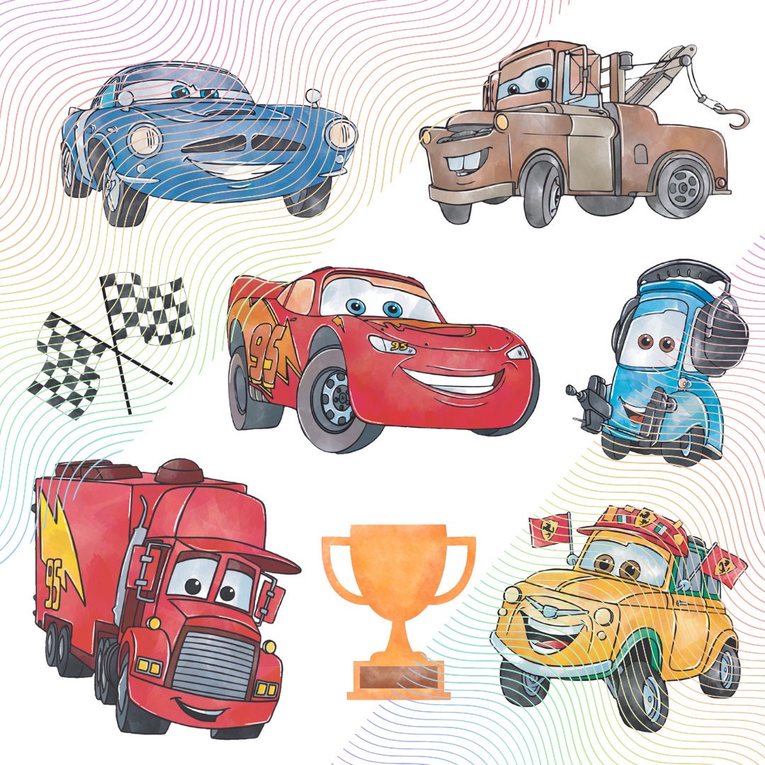Cars Sublimation Design Car Cartoon T Shirt Sublimation PNG Clipart Png ...