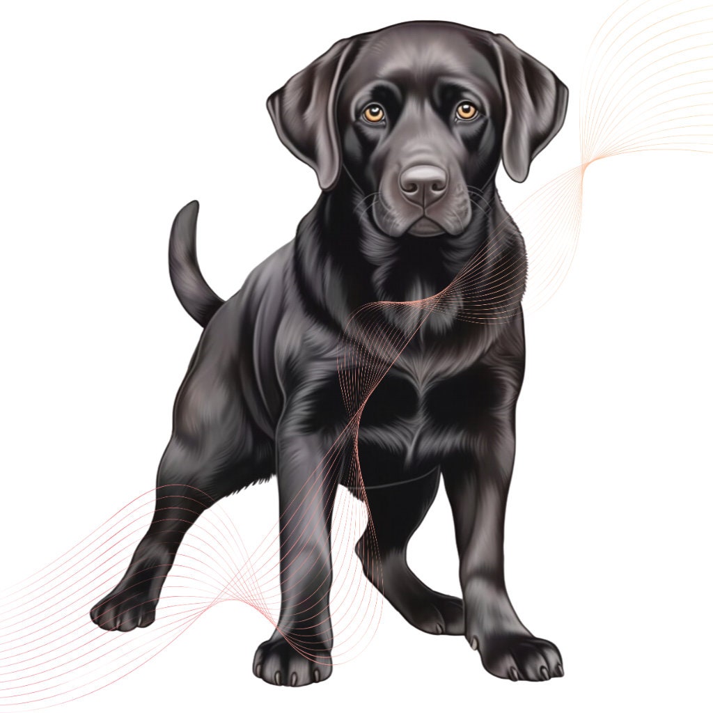 Black Labrador Clipart High-quality Transparent PNG Watercolor Dog ...
