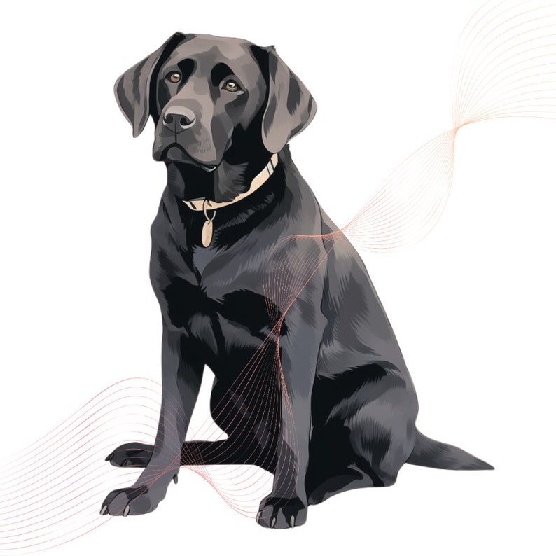 Black Labrador Clipart High-quality Transparent PNG Watercolor Dog ...