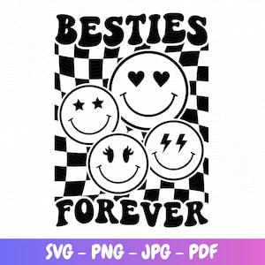 Besties Forever SVG PNG Besties Png Best Friends Svg Girls Weekend Svg ...