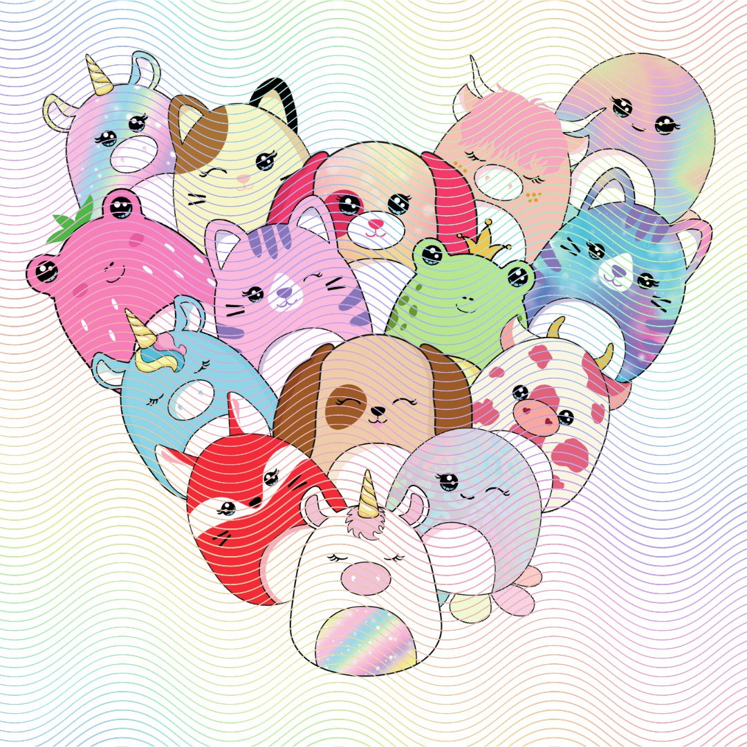 Cute Heart Squishmallow Design Love Squishmallow Png Squishmallow Girl ...