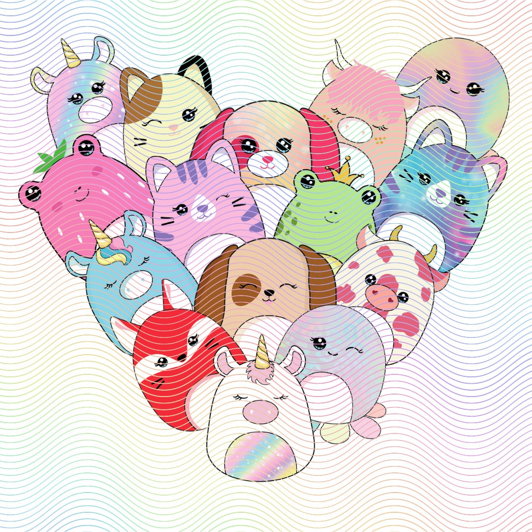Cute Heart Squishmallow Design Love Squishmallow Png Squishmallow Girl ...
