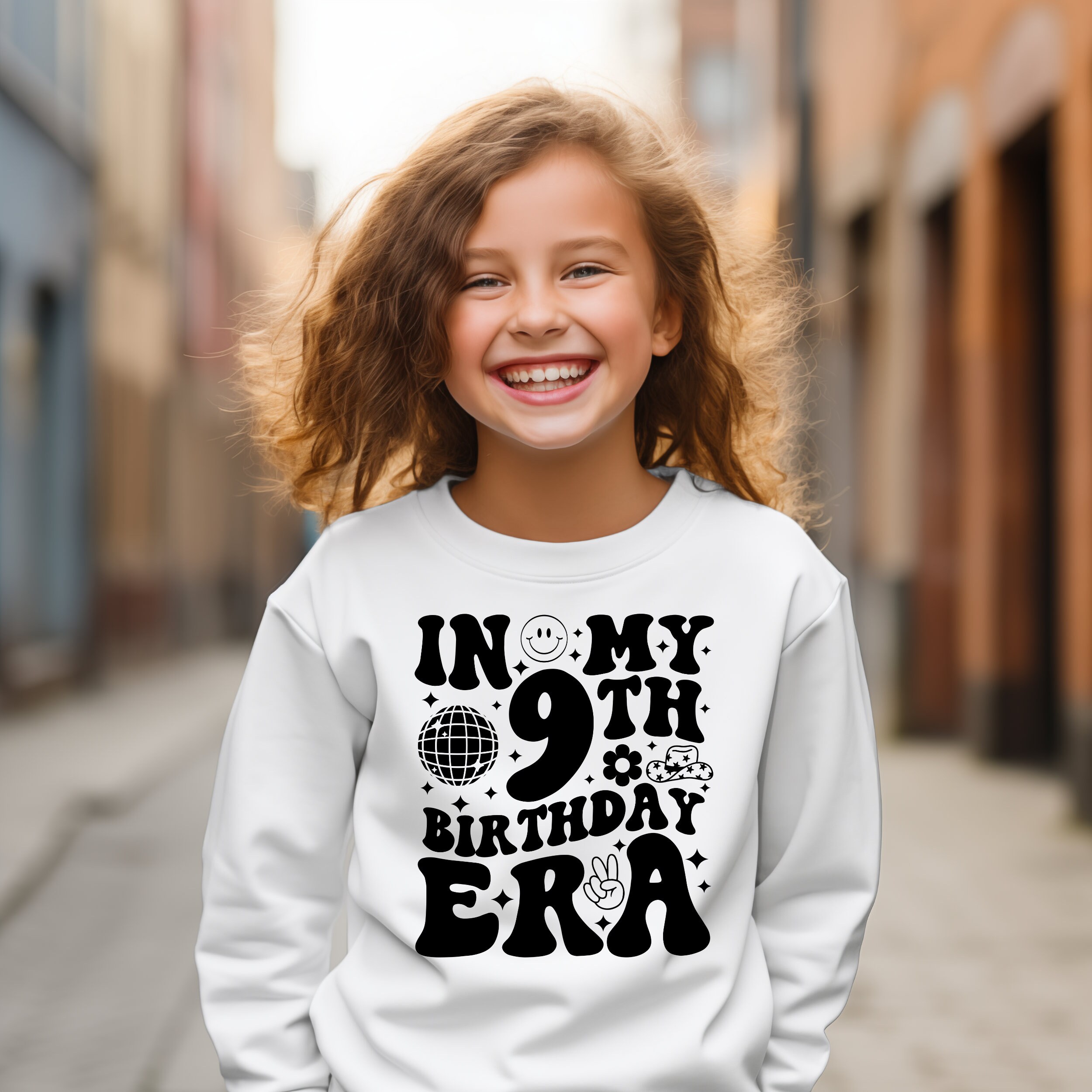 In My 9th Birthday Era SVG Happy Birthday Groovy Retro Svg Birthday ...