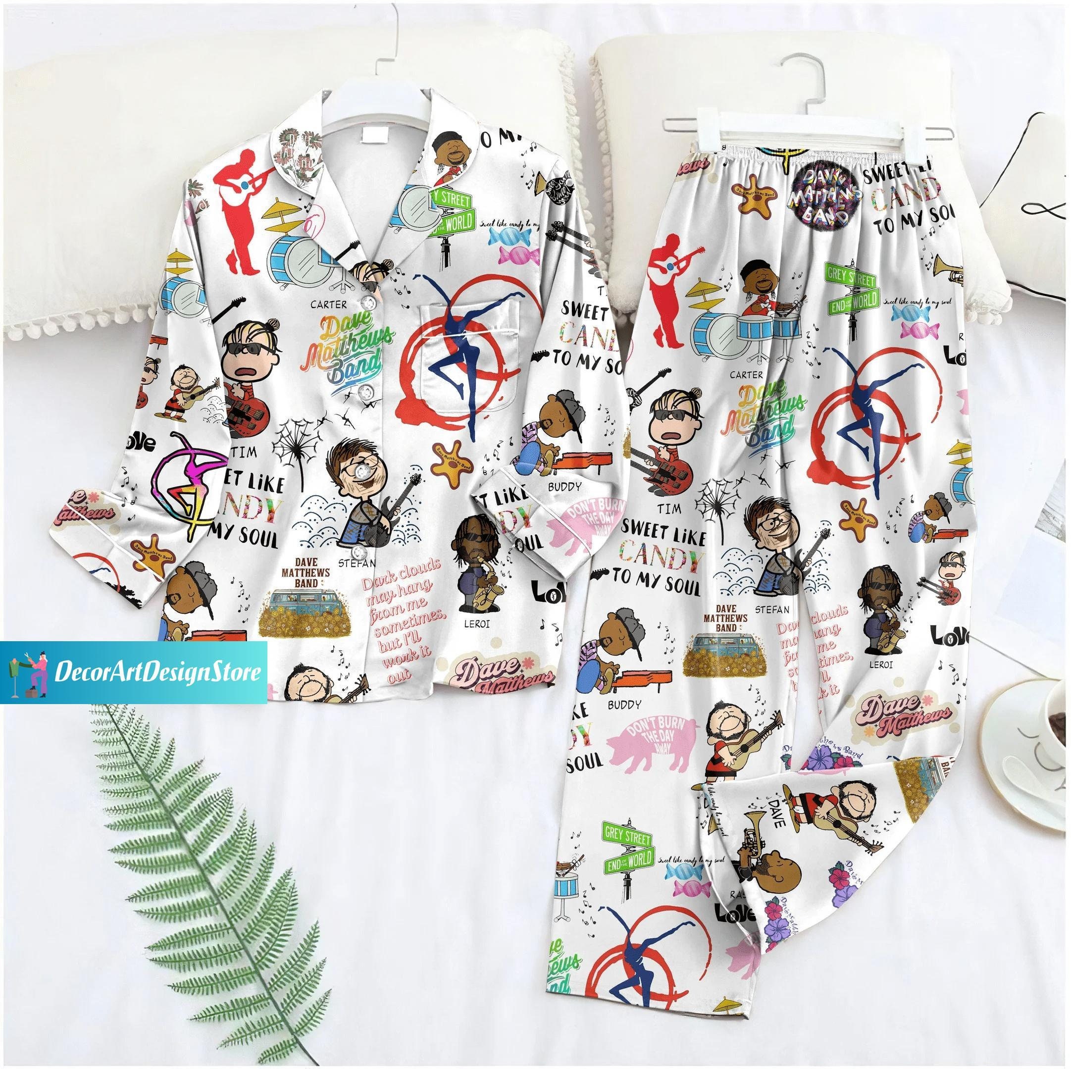 Christmas Dmb Pajamas Set, Dave Matthews Pajamas, Dave Matthews Band ...