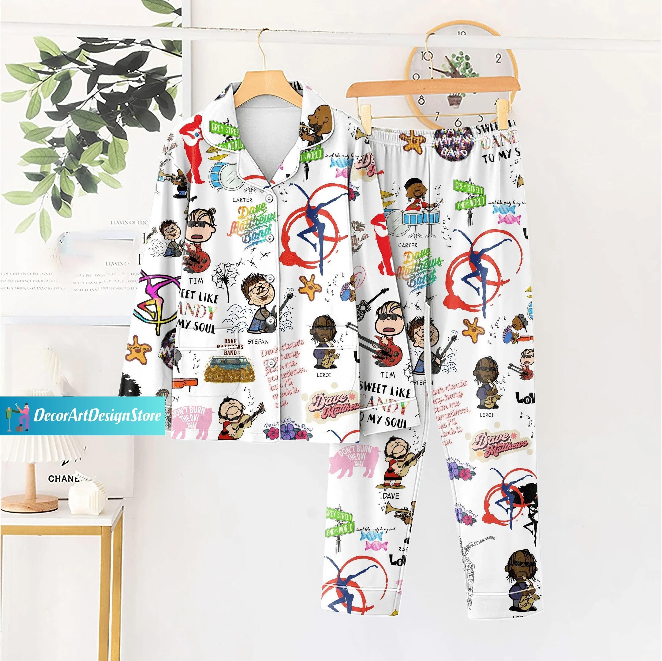 Christmas Dmb Pajamas Set, Dave Matthews Pajamas, Dave Matthews Band ...
