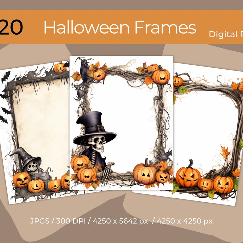 Halloween Frames - Etsy