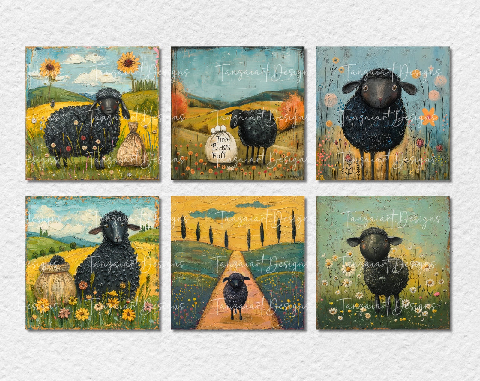Whimsical Clipart Baa Baa Black Sheep Nursery Rhymes Digital Download ...