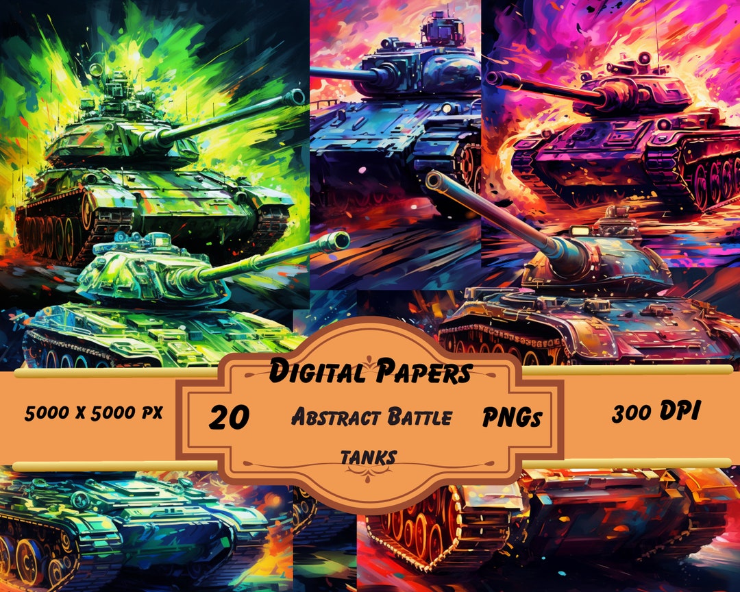 Abstract Military Battle Tanks Sublimation PNG Tank Digital - Etsy