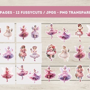 Christmas Pink Sugar Plum Fairy Clipart Bundle | Ballet Clipart | Png ...