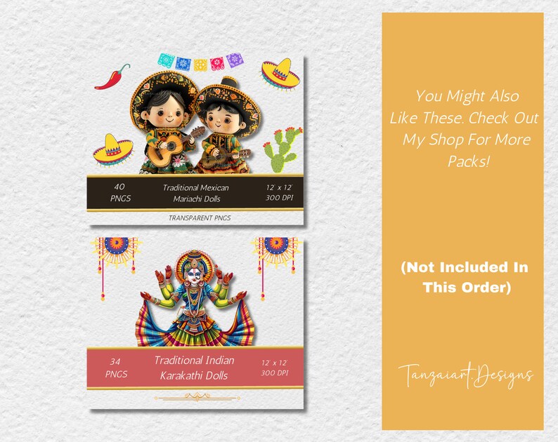 Bali Dancer Dolls Clipart, Traditional Fussycuts Balinese, Stickers ...