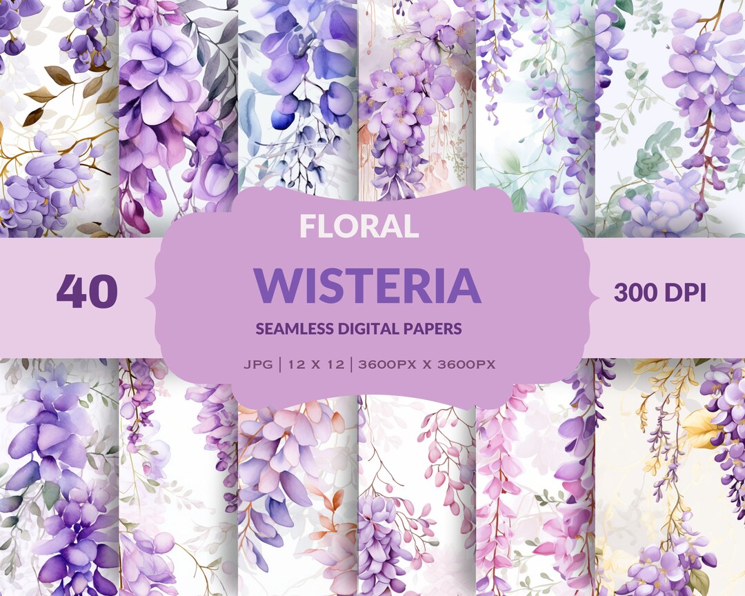 Flowers Digital Paper, Flowers Seamless Pattern, Floral Prints, Flowers ...