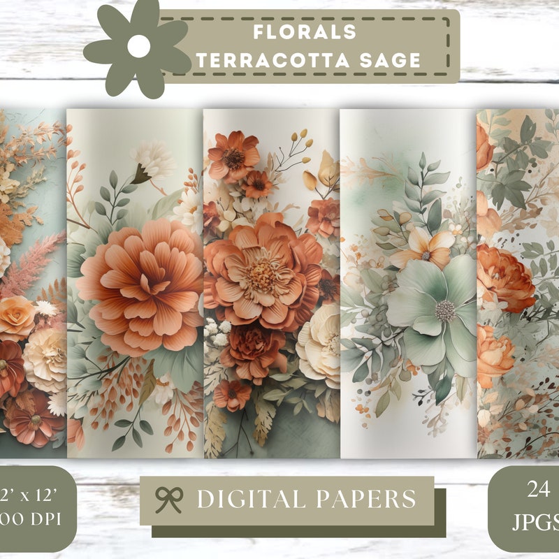 Rust Terracotta Wallpaper - Etsy