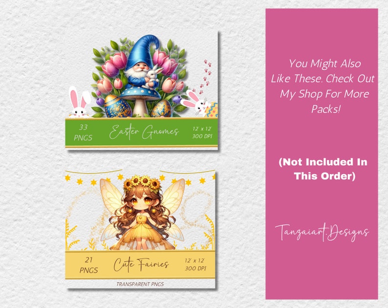 Easter Bunny in a Basket Clipart Bundle, Easter Clipart, Easter ...