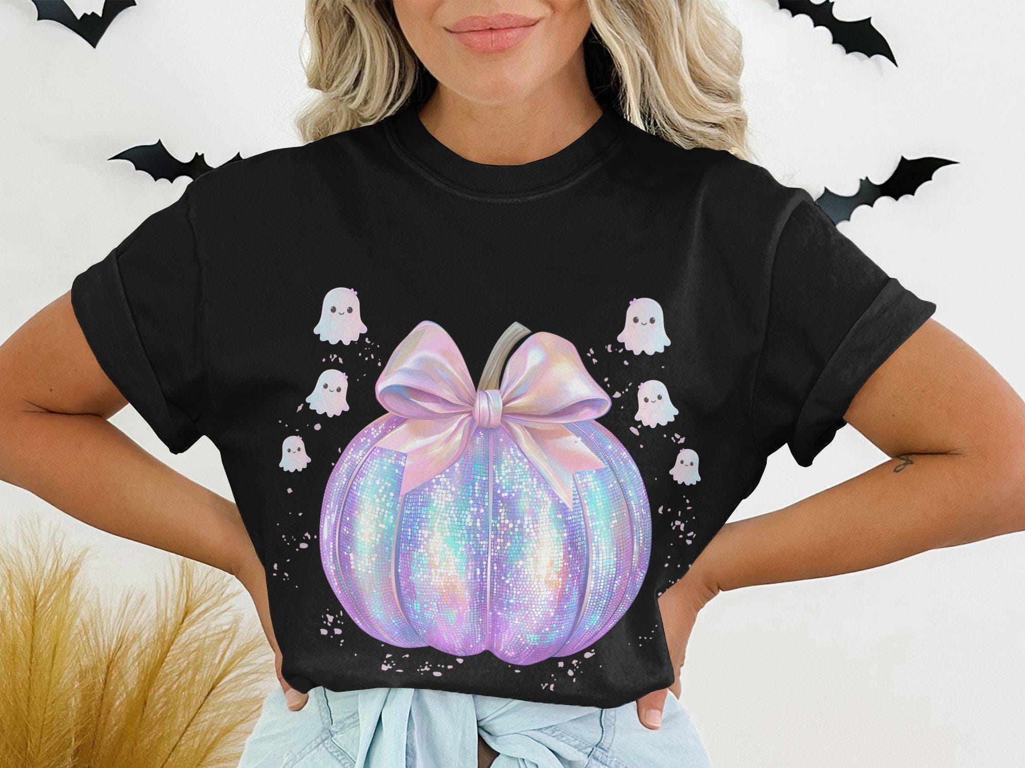 Pastel Disco Pumpkin Halloween PNG, Retro Digital Download, Spooky ...