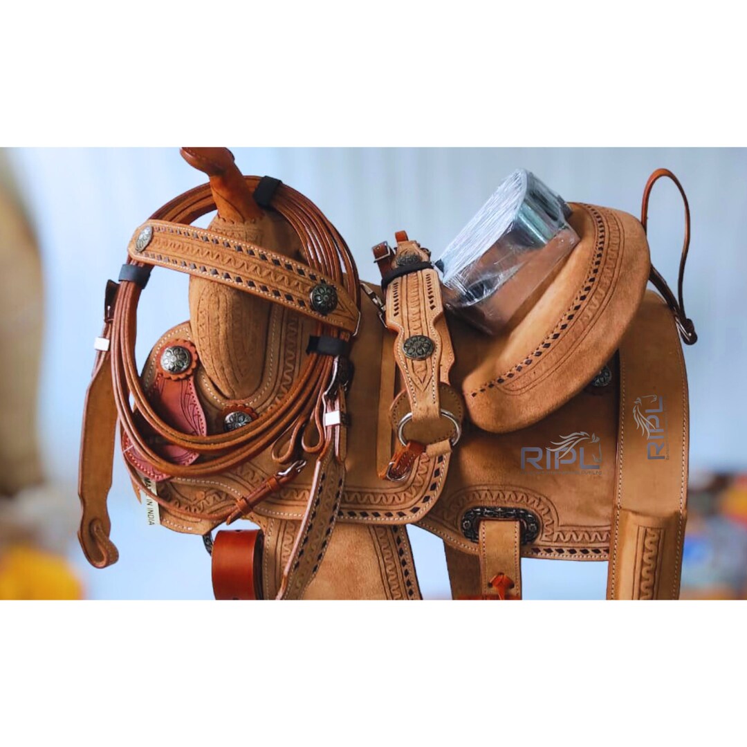 Custom Barrel Racing Western Horse Saddle With Matching Tack - Etsy